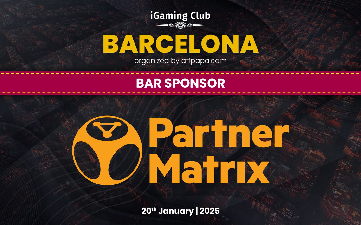 PartnerMatrix appointed Bar Sponsor for iGaming Club Barcelona 2025