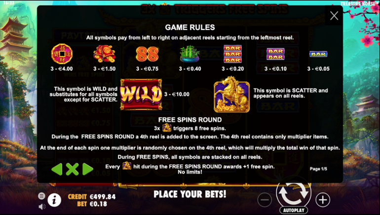 Treasure Horse Free Play In Demo Mode And Game Review Treasure Horse Free Play In Demo Mode And Game Review