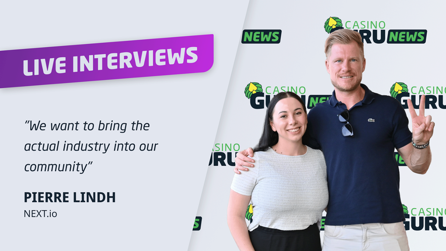 Pierre Lindh: "We want to bring the actual industry into our community"