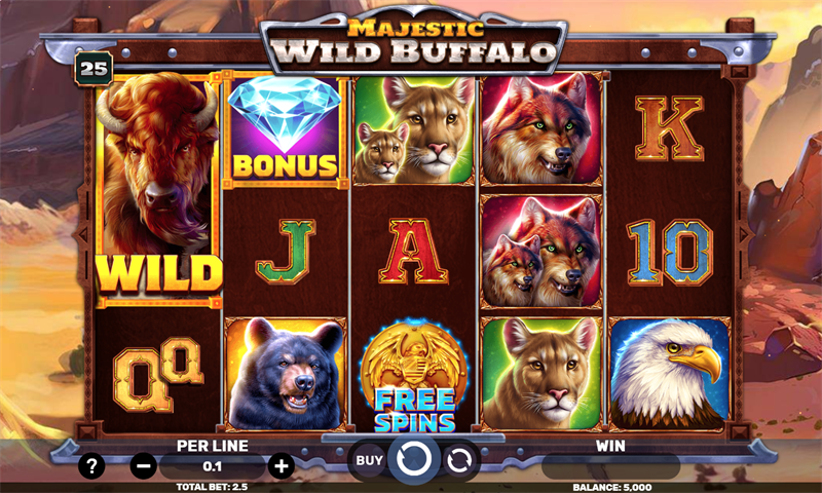 Spinomenal launches Majestic Wild Buffalo slot game