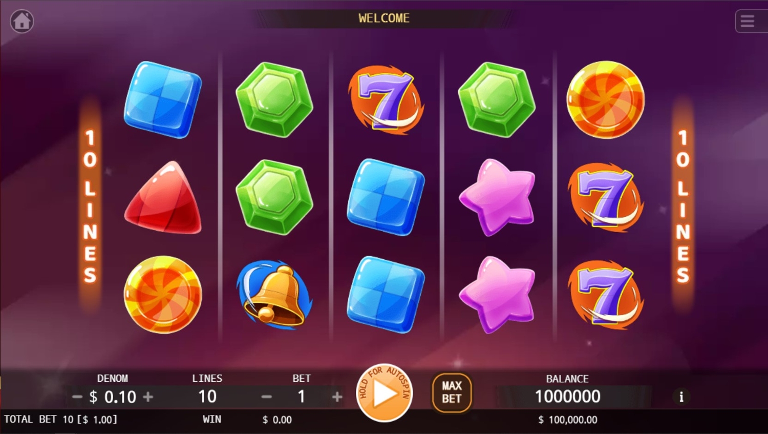 Candy Storm Free Play in Demo Mode